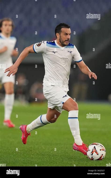 Roma Italia 13th Mar 2025 Lazios Pedro During The Uefa Europa