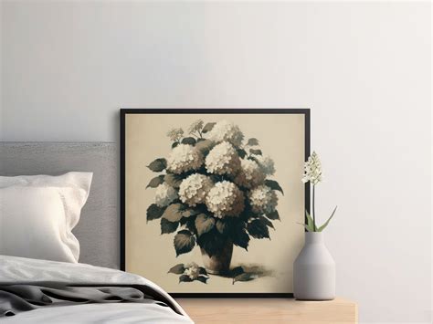 Vintage Hydrangea Print Instant Download Files For Printing Classic