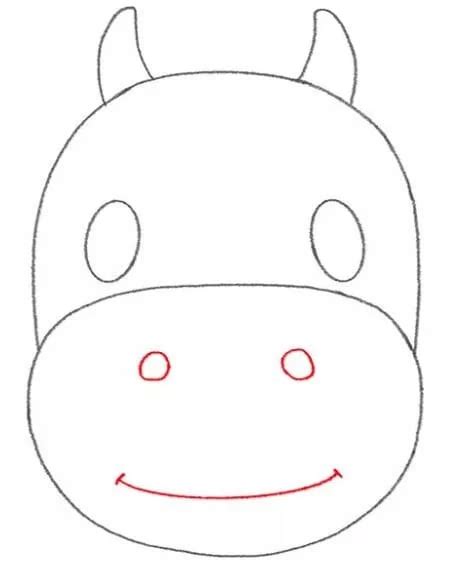 آموزش مرحله به مرحله نقاشی گاو برای کودکان