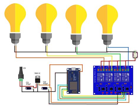 Thingerio And Esp8266 Based Home Automation Project