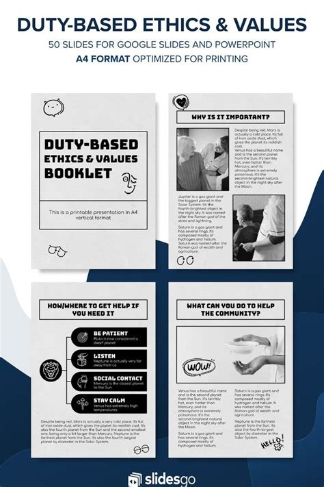 Duty Based Ethics Values Booklet Artofit