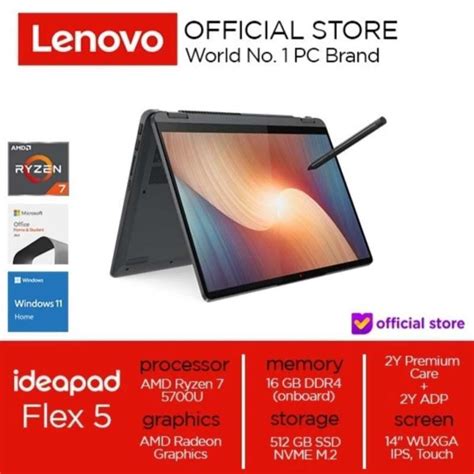 Jual Lenovo Ideapad Flex Ryzen U Gb Ssd W Ohs Di Seller