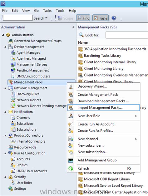 Scom 2012 Sp1 In A Lab Configuration Part B Import Management