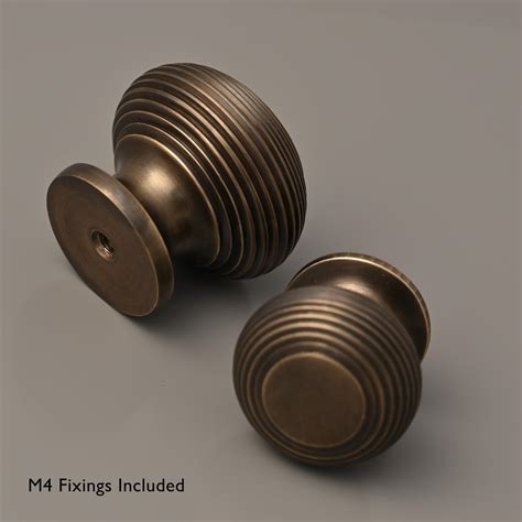 Solid Brass Beehive Cupboard Knobs Yester Home