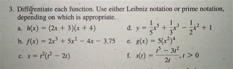 solved 1 1 17 er 3 differentiate each function use