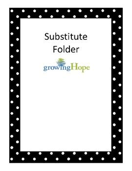 Substitute Folder By The Pedagogy Palace TPT