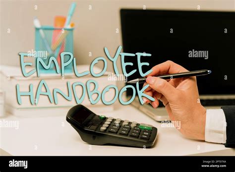 Conceptual Caption Employee Handbookdocument That Contains An Operating Procedures Of Company