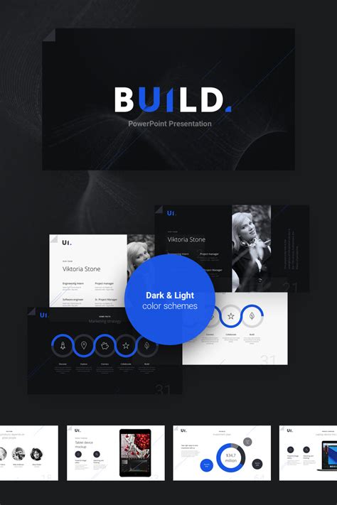 Electronic Powerpoint Template Templatemonster