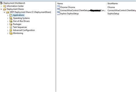 MDT Applications Wont Install O S Deployment