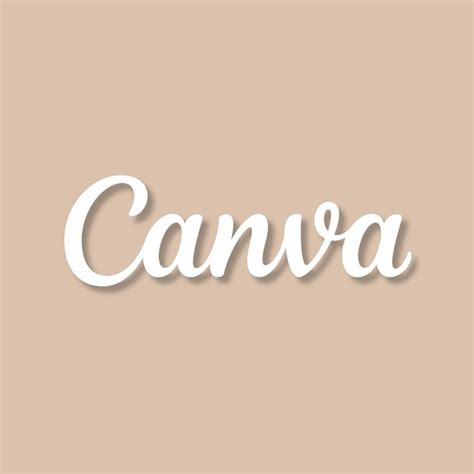Canva App Logo Customization Brown Canvas Icon Beige Canvas Icon