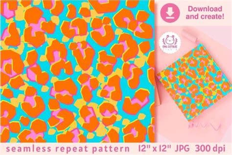 2 Orange Cheetah Pattern Designs And Graphics