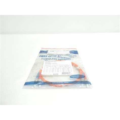 Wirewerks Fiber Optic Patch Cord 1m Cordset Cable Pc Sa Stcstc 001 Zoro