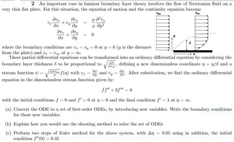 2 An Important Case In Laminar Boundary Layer Theory