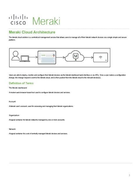Meraki Cloud Architecture Pdf Cloud Computing Computer Network