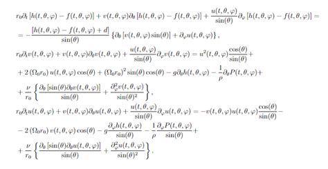 Numerical Integration Shallow Water Equations On A Rotating Sphere By Using The Ndsolve Method
