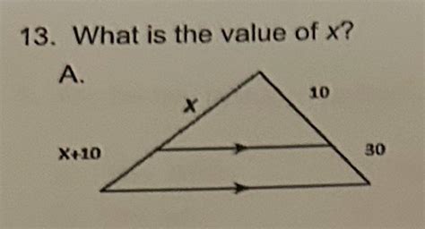 Solved What Is The Value Of X ﻿triangle Midsegment Side