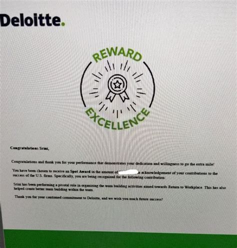 srinivas katta on linkedin deloitte spot awards
