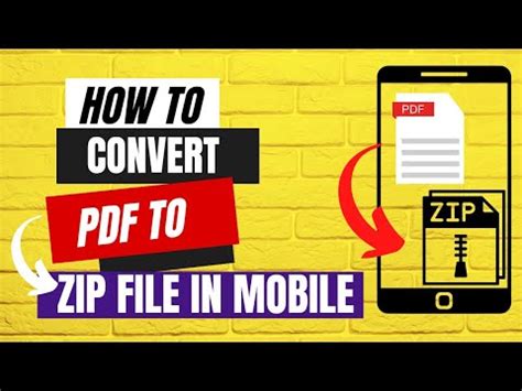 How To Convert PDF File To Zip File In Mobile Convert PDF File To