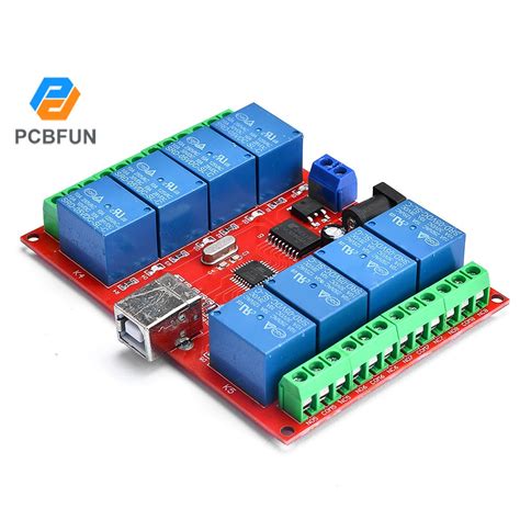 Pcbfun สวตชควบคมรเลย USB 5V 12V 1 2 4 8 ชองทาง สาหรบคอมพวเตอร PC Shopee Thailand