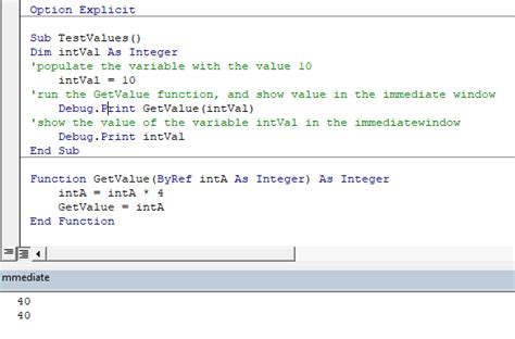 Vba Function Call Return Value And Parameters Auto Vba
