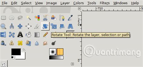 How To Rotate Selections In GIMP