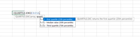 Quartileexc Function Formula Example How To Use Wall Street Oasis