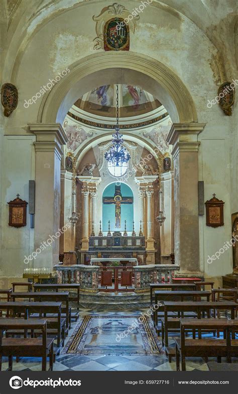 Syrcuse Italy November 2022 Chapel Tha Sacrament Byzantine Crucifix