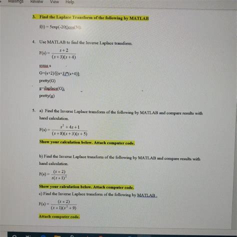 Solved Matlab Is A Very Popular Language For Technical