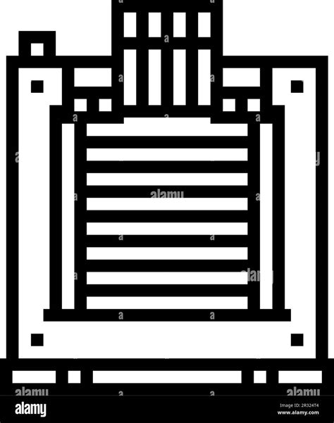 Transformer Electronic Component Line Icon Vector Illustration Stock Vector Image And Art Alamy