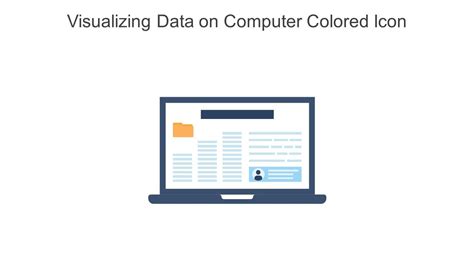Visualizing Data On Computer Colored Icon In Powerpoint Pptx Png And