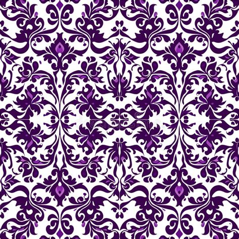 Seamless Damask Pattern Vector Background For Your Design Stock Illustration Illustration Of