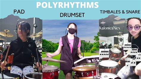 Polyrhythm 54321 Exercise On Pads Snare And Timbales To Polyrhytmic