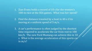 Kinematics Linear Motion Pdf