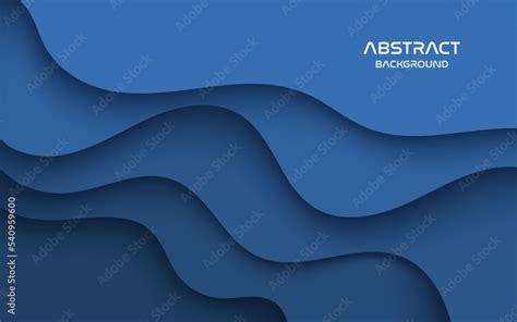Multi Layers Blue Color Texture 3d Papercut Layers In Gradient Vector Banner Abstract Paper Cut