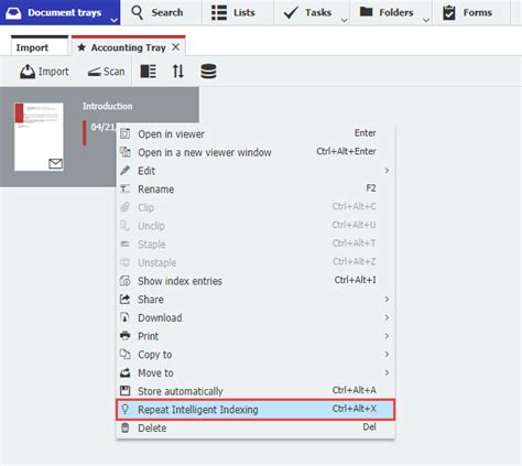How To Repeat Intelligent Indexing On Documents · Docuware Support Portal