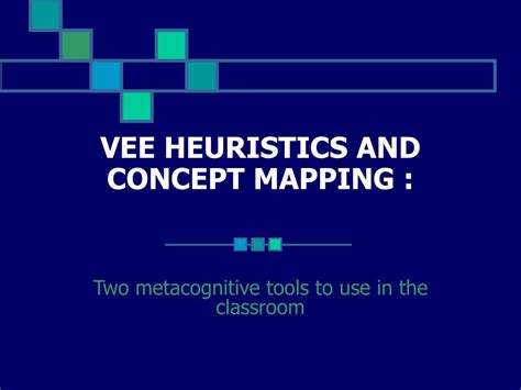 Ppt Vee Heuristics And Concept Mapping Powerpoint Presentation Free Download Id 4946277