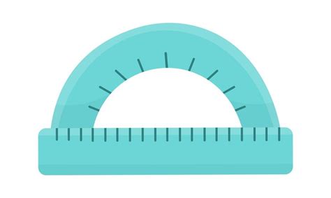 Premium Vector Protractor Mathematical Tool Vector Illustration