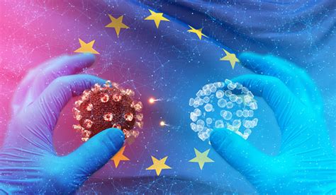 의료 분자 개념국가 공식 Eu 국기를 흔들고의 백그룽 유럽 연합 국기 3d 일러스트레이션 0명에 대한 스톡 사진 및 기타 이미지 Istock