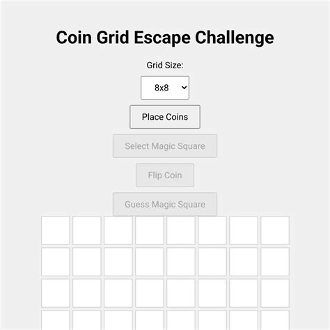 Coin Grid Escape Challenge