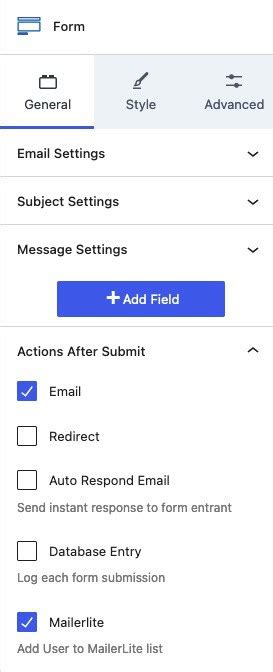 Integrating Kadence Forms With Mailerlite Kadence Wp Documentation