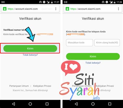Lupa Password Akun Xiaomi Siti Syarah