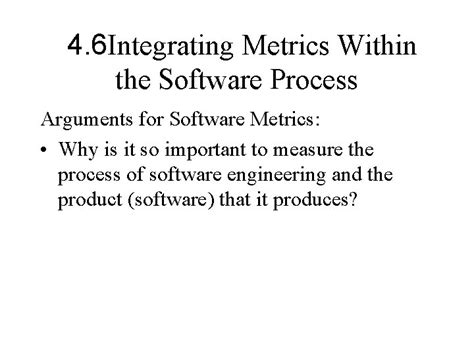 Chapter 4 Software Process And Project Metrics Software