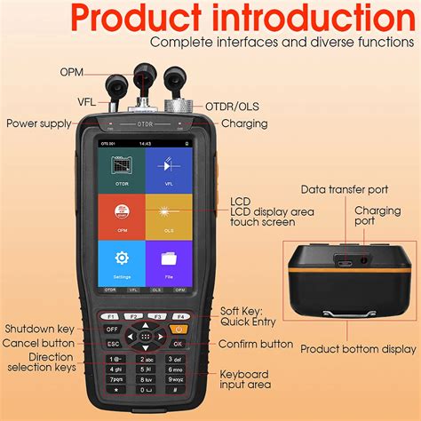 Opm Vfl Ols 60km Smart Optical Fiber Tester Qitian Otdr