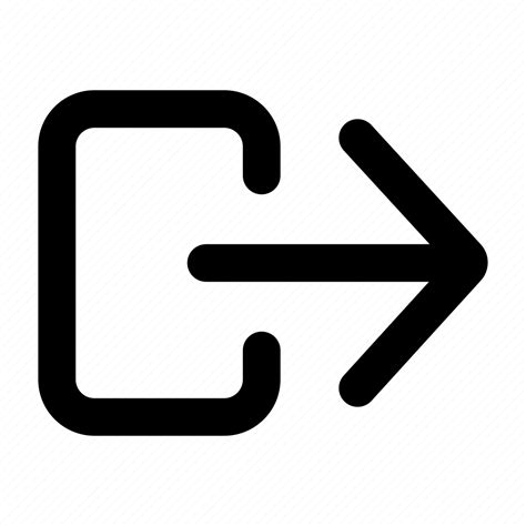 User Interface Out Exit Log Out Sign Off Icon Download On Iconfinder