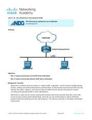 Lab Use Wireshark To View Network Traffic Docx Lab Use Wireshark To View
