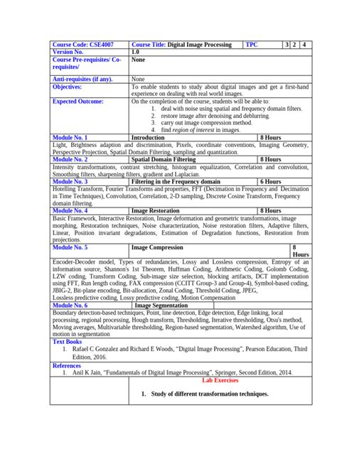 cse4007 digital image processing eth 1 0 2 cse4007 pdf data