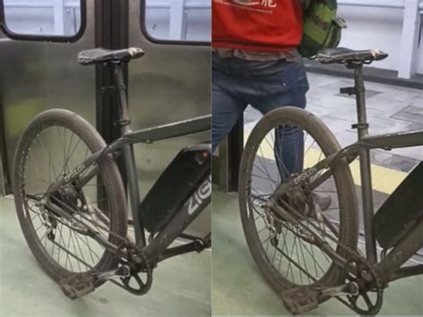 Video Tunden A Ciclista Que Viaja En Metro De La Cdmx Con Su Bici Por