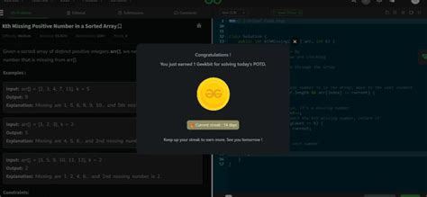 Day 16 Problem Kth Missing Positive Number In A Sorted Array