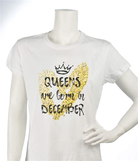 Дамска бяла тениска с печат за Рожден ден Пазарувай онлайн Тики