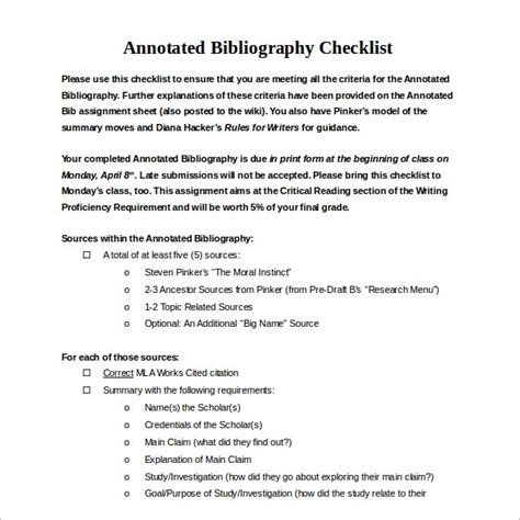 17 Annotated Bibliography Maker Generator Free Example Templates